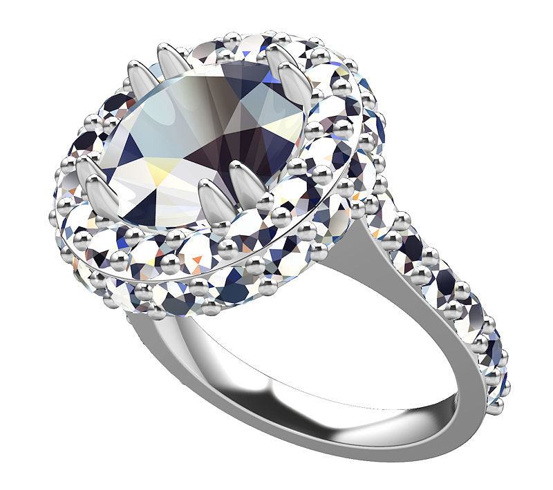 Timeless Extravaganza Halo Ring - BetterThanDiamond.com